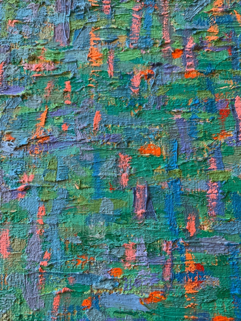 Leonard Nelson - Abstract in Green, American Modernist, Early Color ...