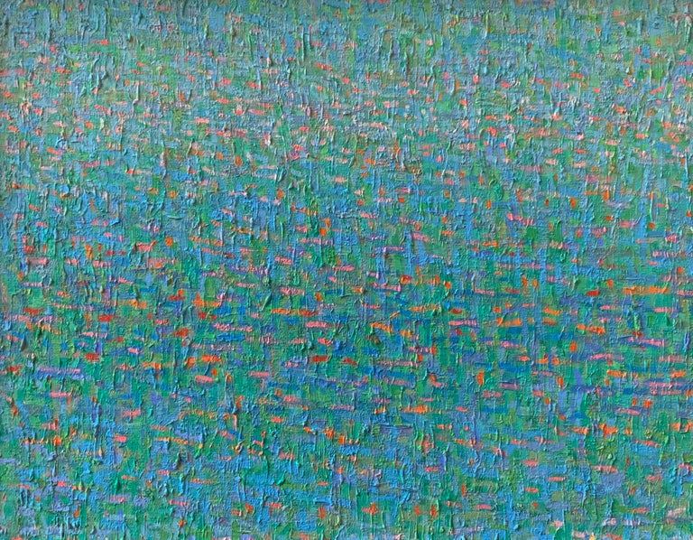 Leonard Nelson - Abstract in Green, American Modernist, Early Color ...