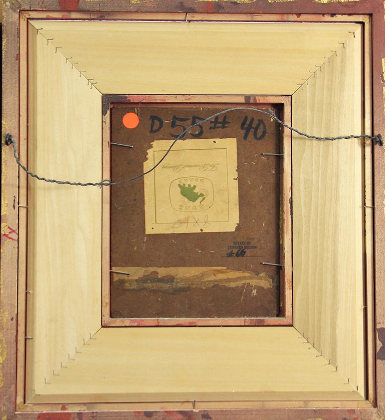 Leonard Nelson - Leonard Nelson (1912 - 1993), Abstract # 40, 1955, Oil ...