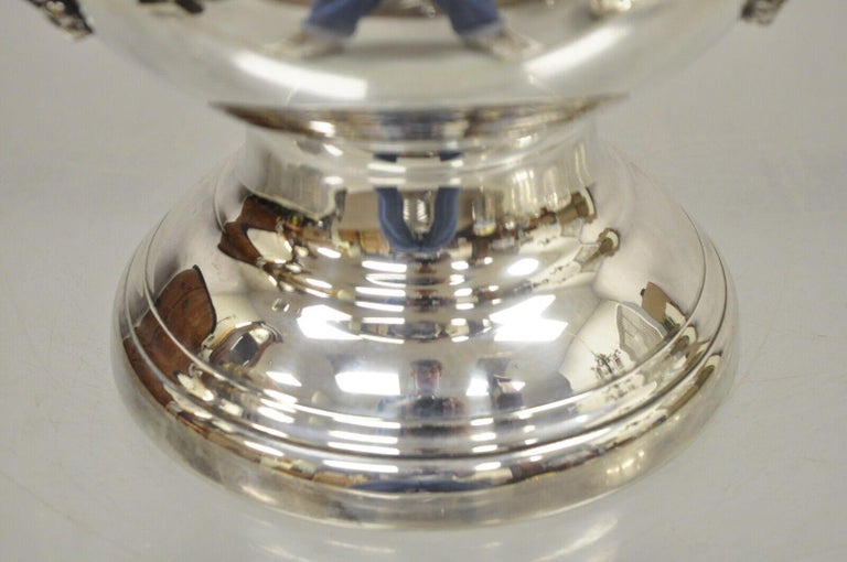 Leonard Regency Style Silver Plated Trophy Cup Champagne Chiller Ice ...