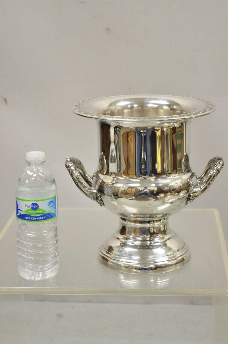 Leonard Regency Style Silver Plated Trophy Cup Champagne Chiller Ice ...