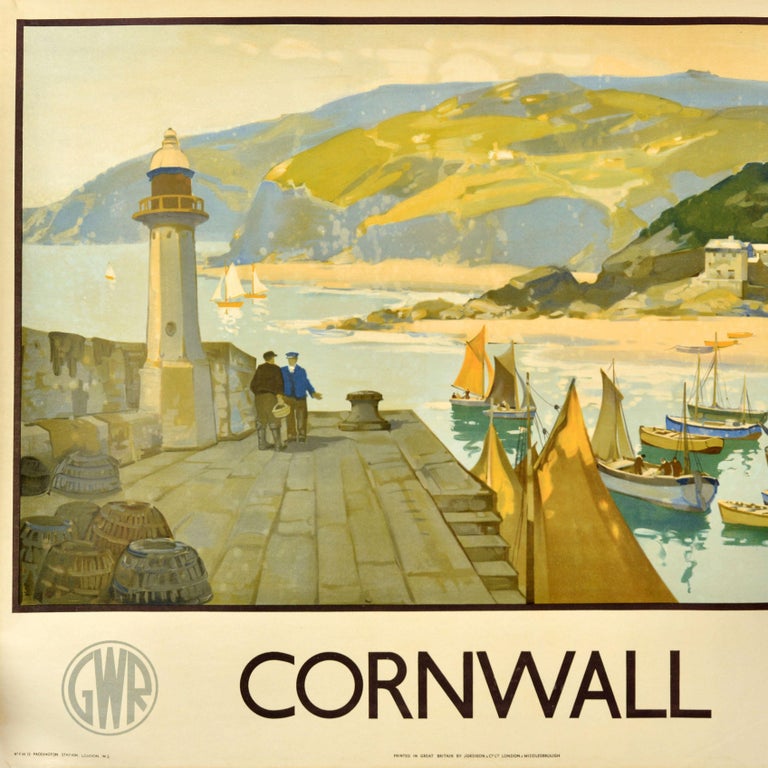 Leonard Richmond - Original Vintage Travel Poster Cornwall Leonard ...