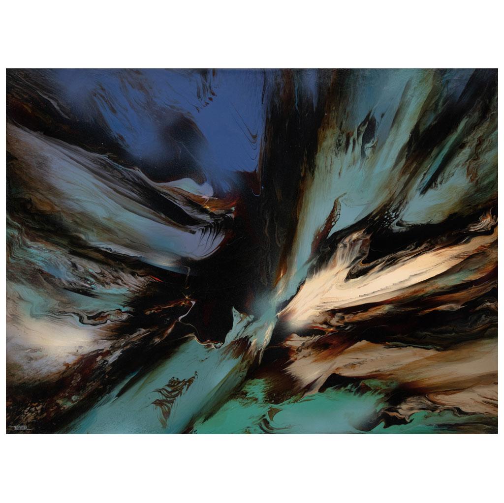 Leonardo Nierman "Prismatic City" Modernist Lithograph Signed and ...