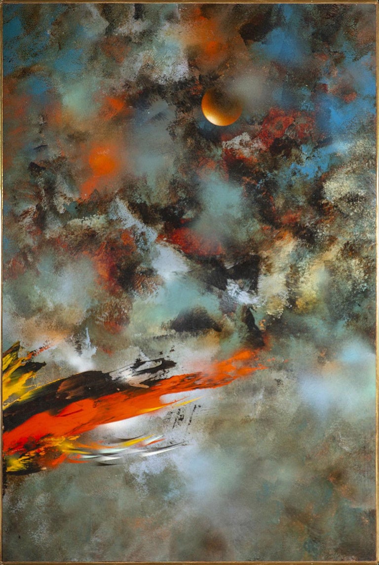 Leonardo Nierman - Leonardo Nierman "Cosmic Wind" LARGEST NIERMAN ...