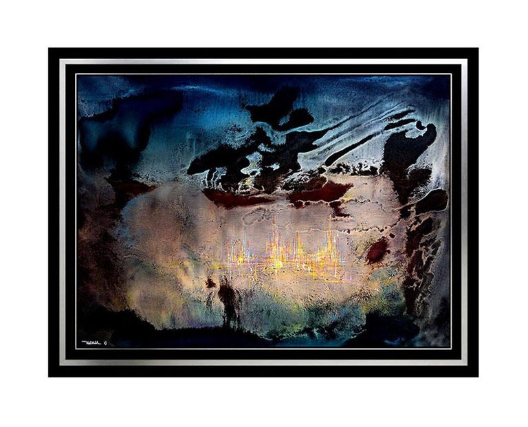 Leonardo Nierman - LEONARDO NIERMAN Original Signed OIL PAINTING on ...