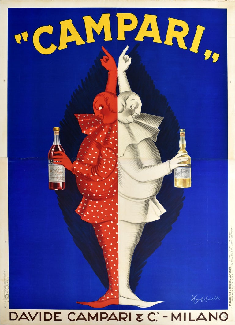 Leonetto Cappiello - Original Vintage Drink Advertising Poster Campari ...