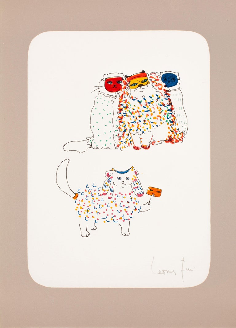 Leonor Fini - Cats and Masks For Sale at 1stDibs