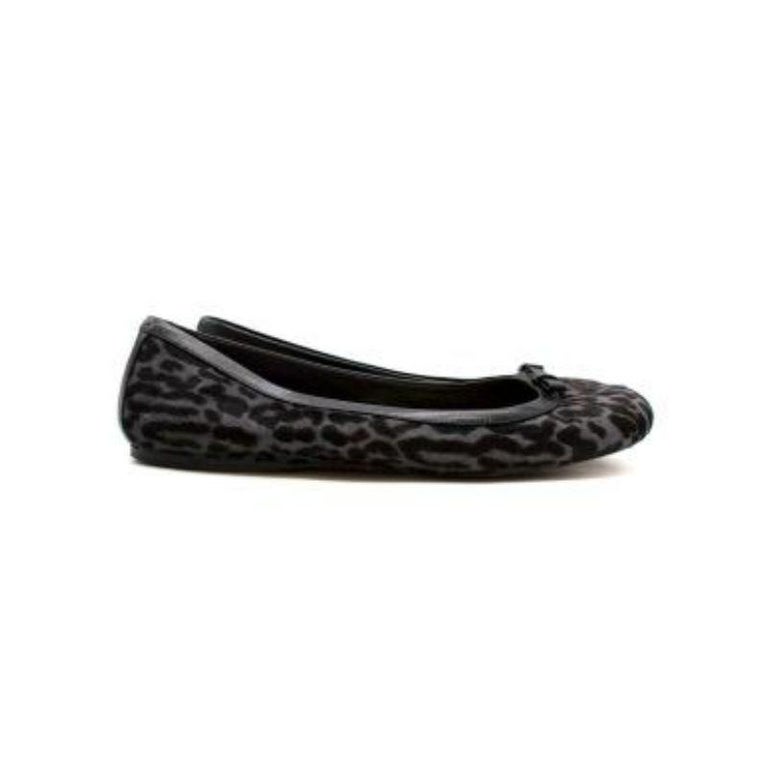 Leopard Calf Hair Ballerinas For Sale at 1stDibs