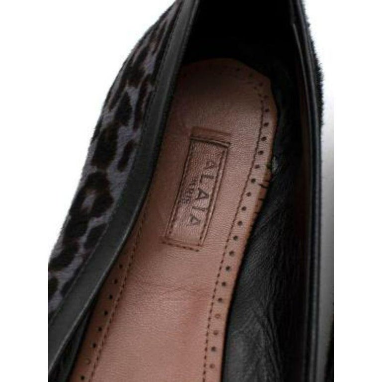 Leopard Calf Hair Ballerinas For Sale at 1stDibs