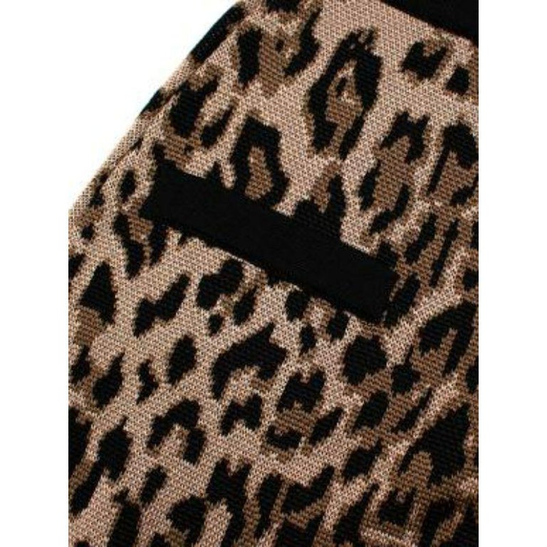 Leopard Knit Pencil Skirt For Sale at 1stDibs