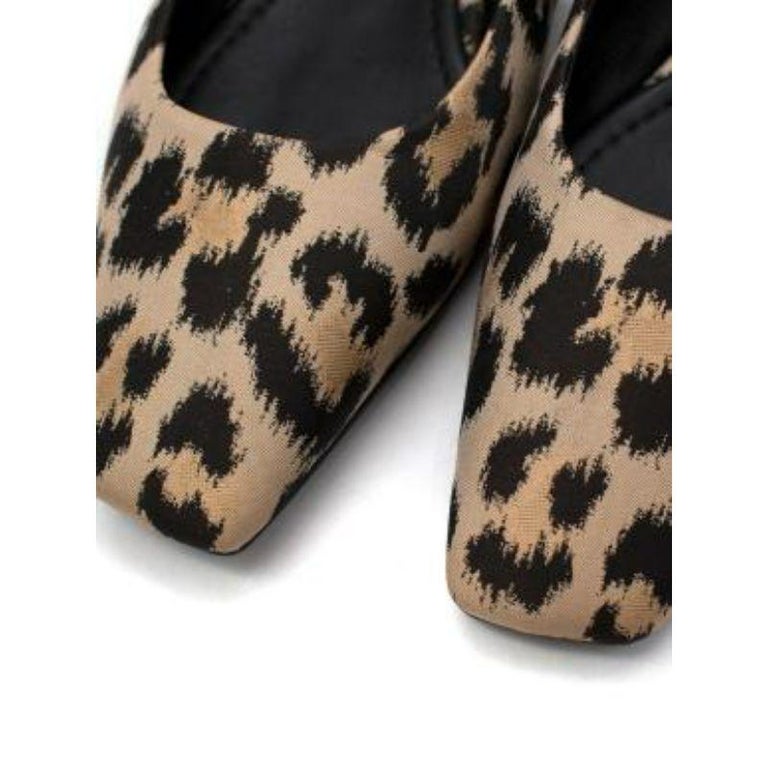 Leopard Print Mizza Slingback Flats For Sale at 1stDibs