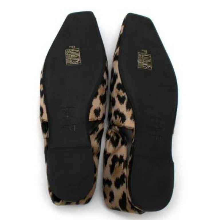Leopard Print Mizza Slingback Flats For Sale at 1stDibs