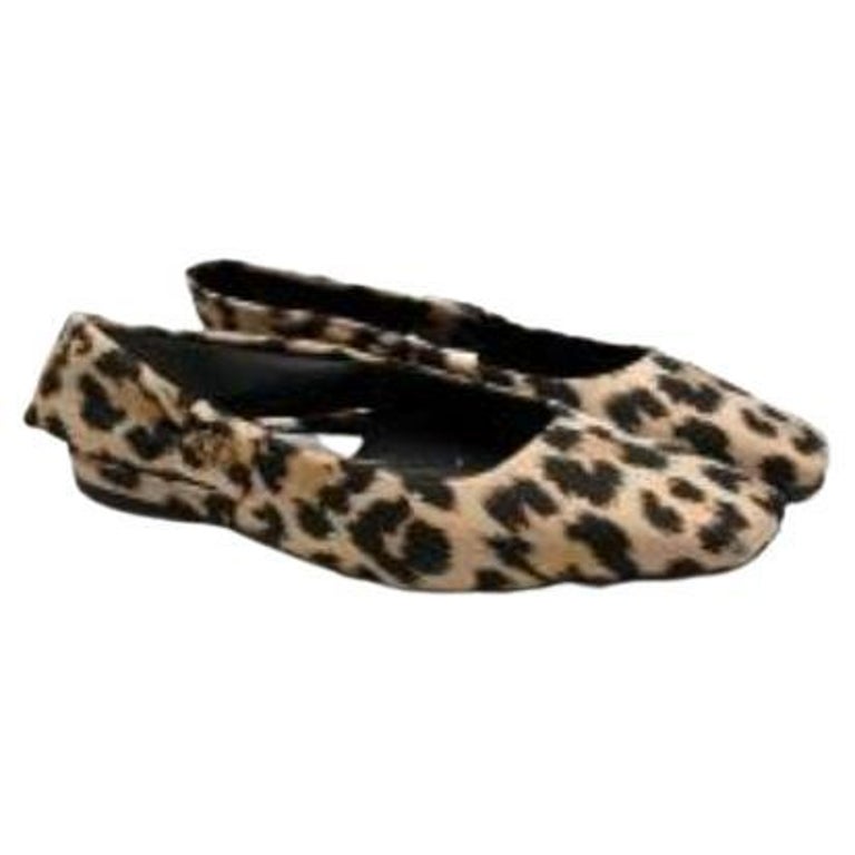 Leopard Print Mizza Slingback Flats For Sale at 1stDibs