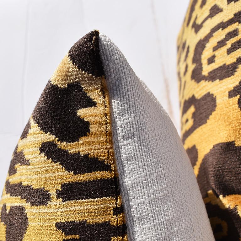 Leopard Velvet Lumbar Animal Print Pillow Att Scalamandre Leopardo New ...