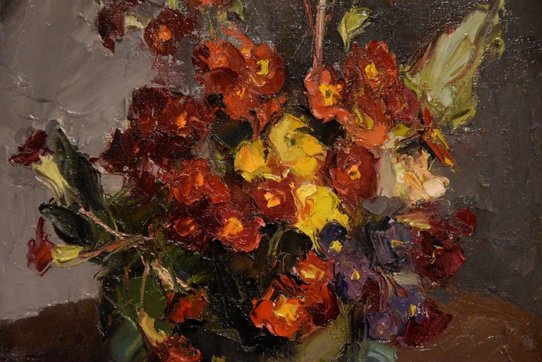 Leopold Pascal - Oil Painting by Leopold Pascal "Flowers" For Sale at ...