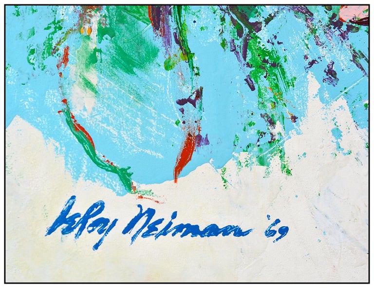 LeRoy Neiman - LeRoy Neiman Oil Painting on Board Signed Boxing Sugar ...