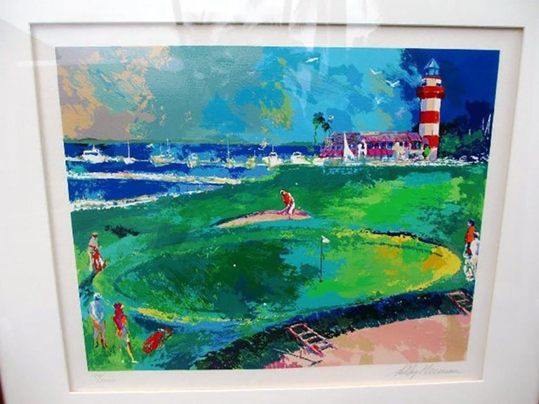 LeRoy Neiman - Big Time Golf, Suite of 4 framed serigraph 1992 by Leroy ...