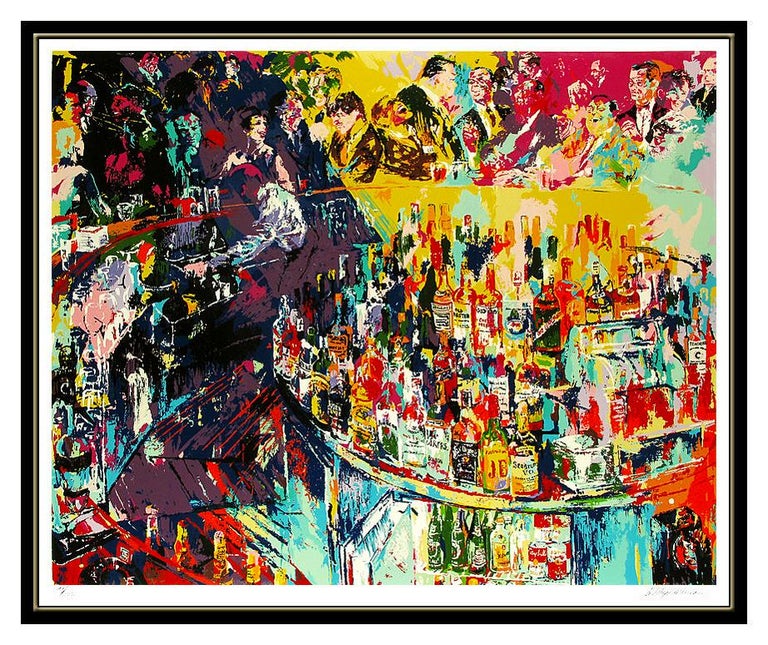 LeRoy Neiman - LeRoy Neiman Toots Shor Bar Original Color Serigraph ...