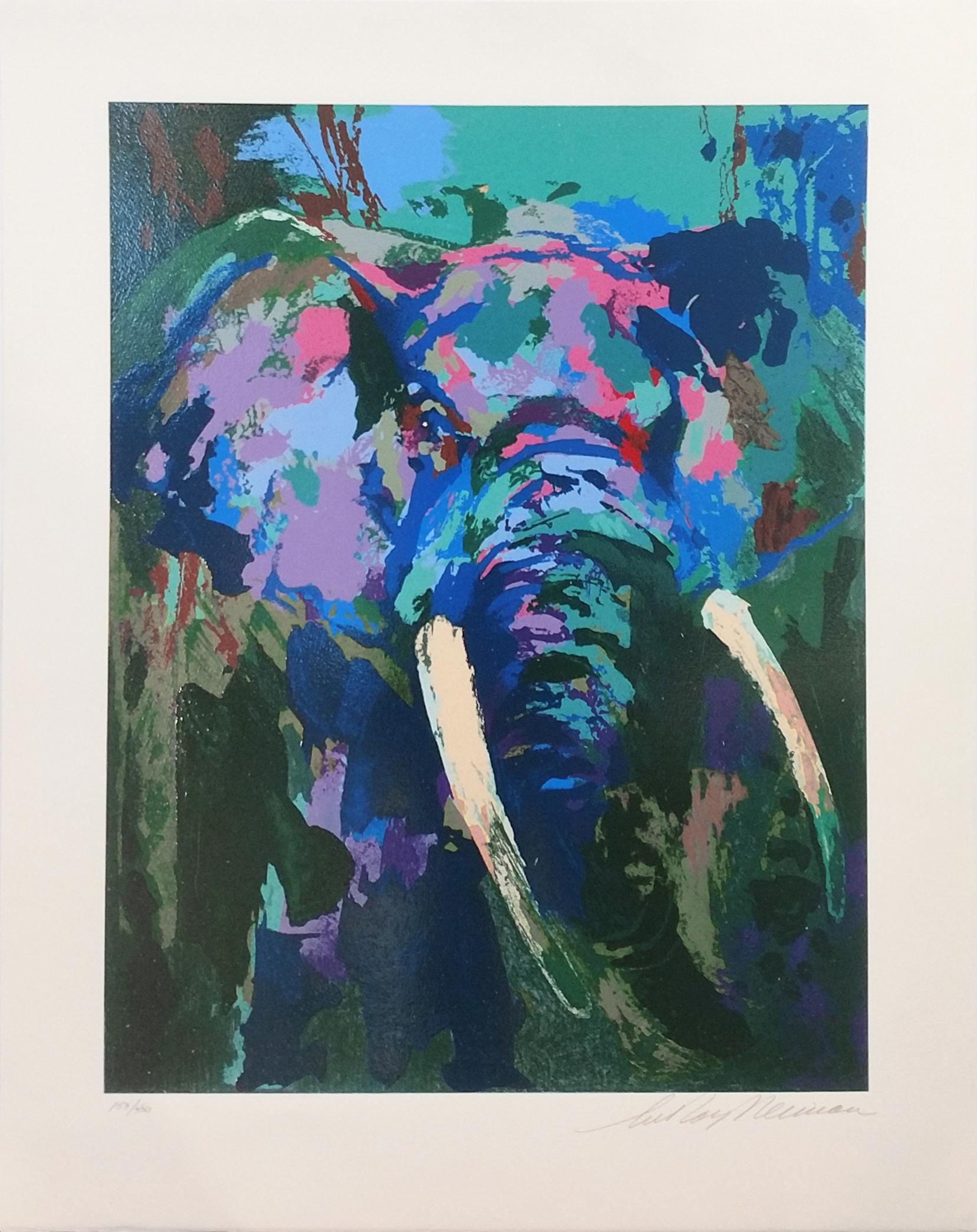LeRoy Neiman - PORTRAIT OF AN ELEPHANT at 1stDibs | portrait of the ...