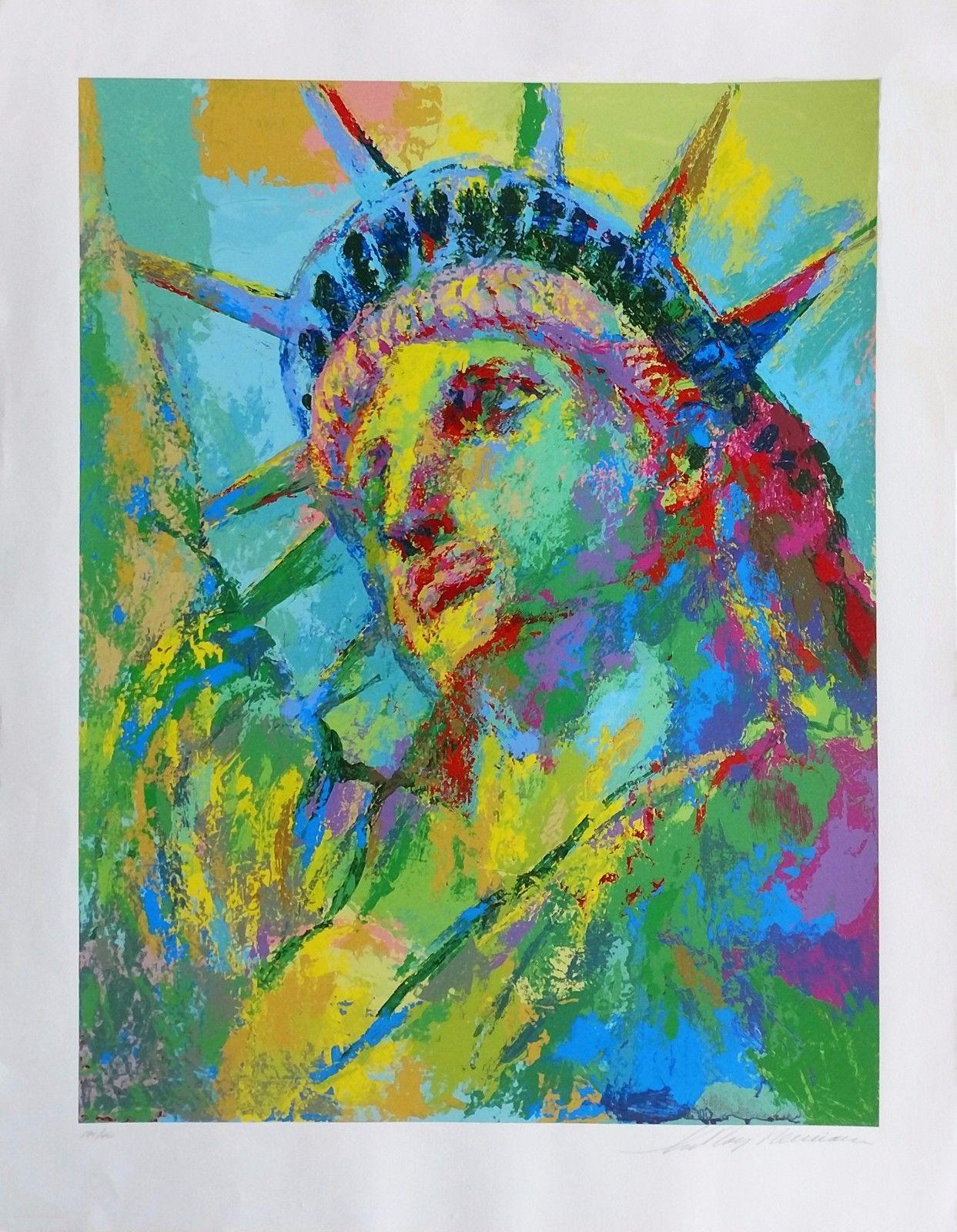 LeRoy Neiman - PORTRAIT OF LIBERTY at 1stDibs | leroy neiman portraits