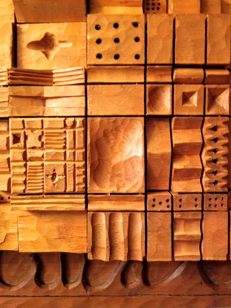 Leroy Setziol Carved Wall Sculpture 1963 For Sale at 1stDibs | leroy ...