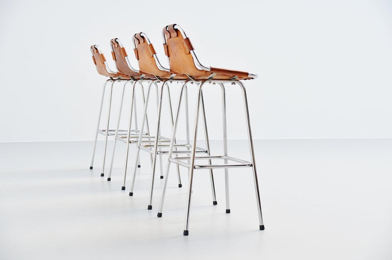 Les Arcs Stools Used by Charlotte Perriand, France, 1960 at 1stDibs