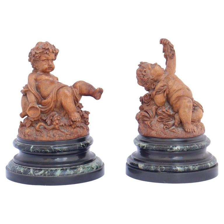 "Les Enfants de Bacchus" A French 19th Century Pair of Putti For Sale ...