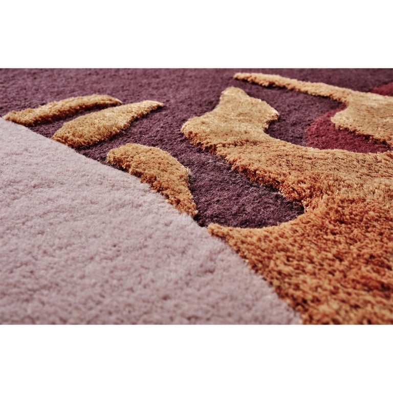 Les Fleurs Multi-Color Wool and Bamboo Handwoven Decorative Area Rug at ...