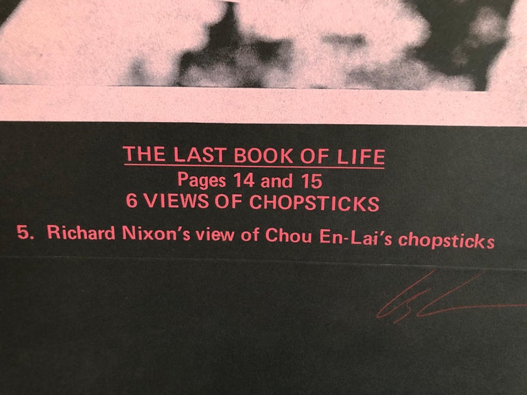 Les Levine - Large Conceptual "Last Book of Life" Photo Etching 1970s ...