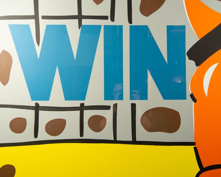 Les Levine Signed Artist’s Proof “Win” Serigraph Pop Art Print For Sale ...