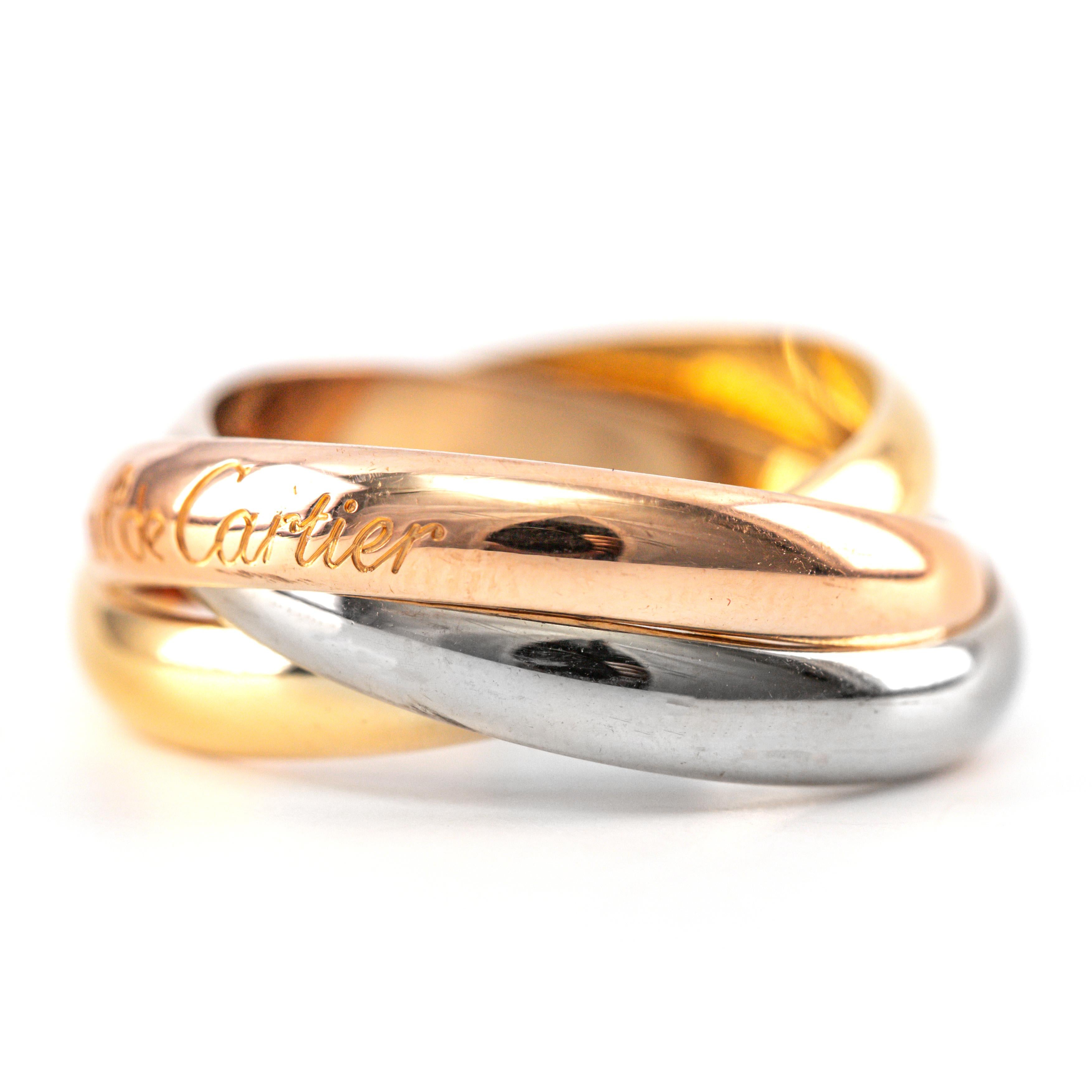 Les Must De Cartier TriColor Gold Ring For Sale at 1stDibs | tricolor ...