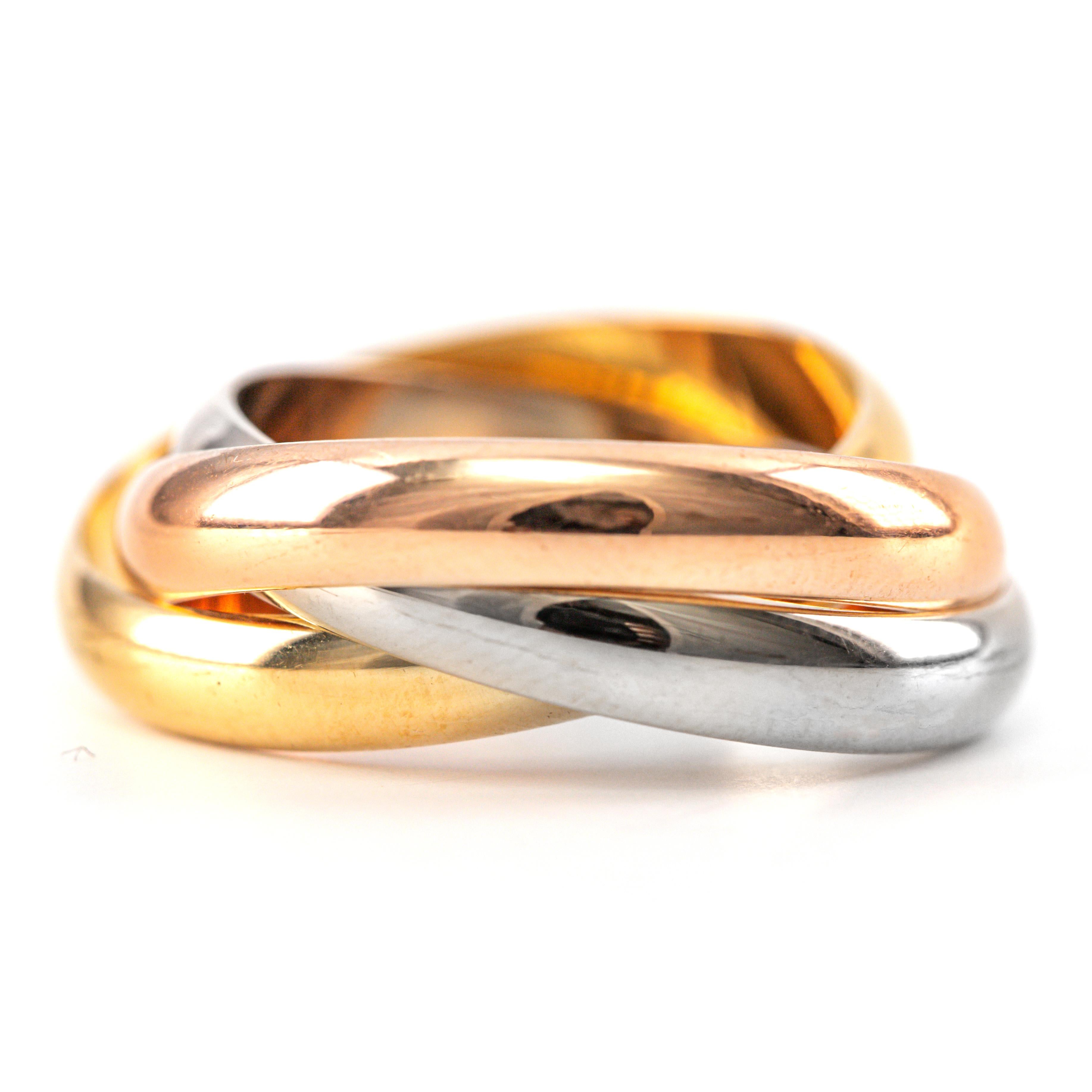 Les Must De Cartier TriColor Gold Ring For Sale at 1stDibs | tricolor ...