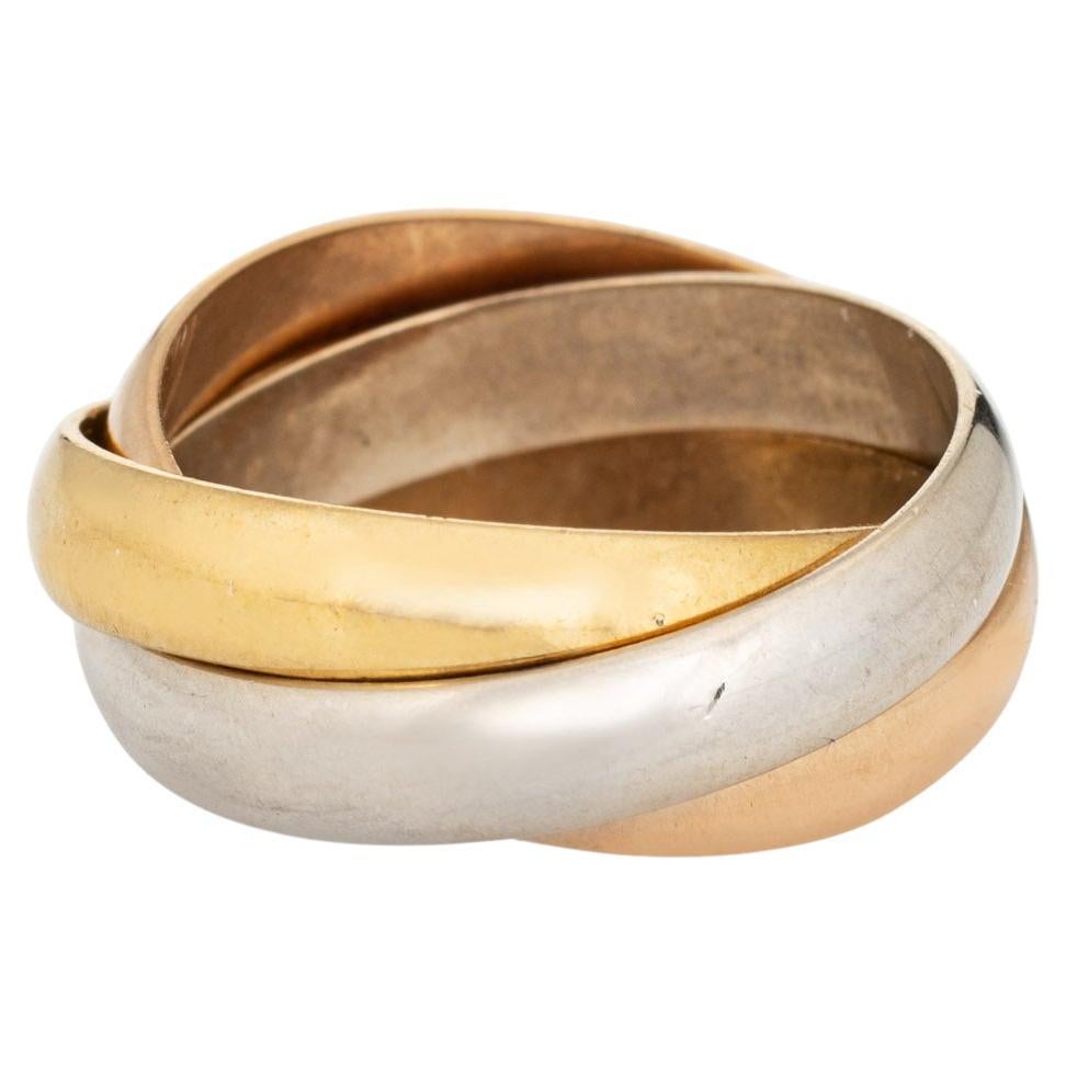 Cartier Les Must De Cartier Three Color Gold Trinity Band Ring at ...