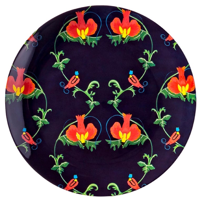 Les Paradis Porcelain Dessert Set for 4 For Sale at 1stDibs