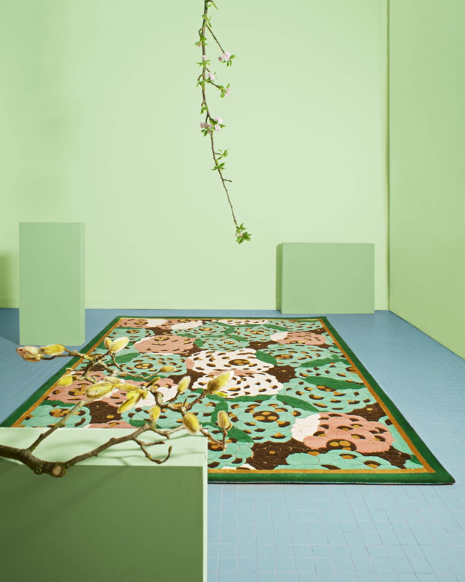 'Les Pierre De Ronsard' Hand-Tufted Area Rug by Josephine Pinton and ...