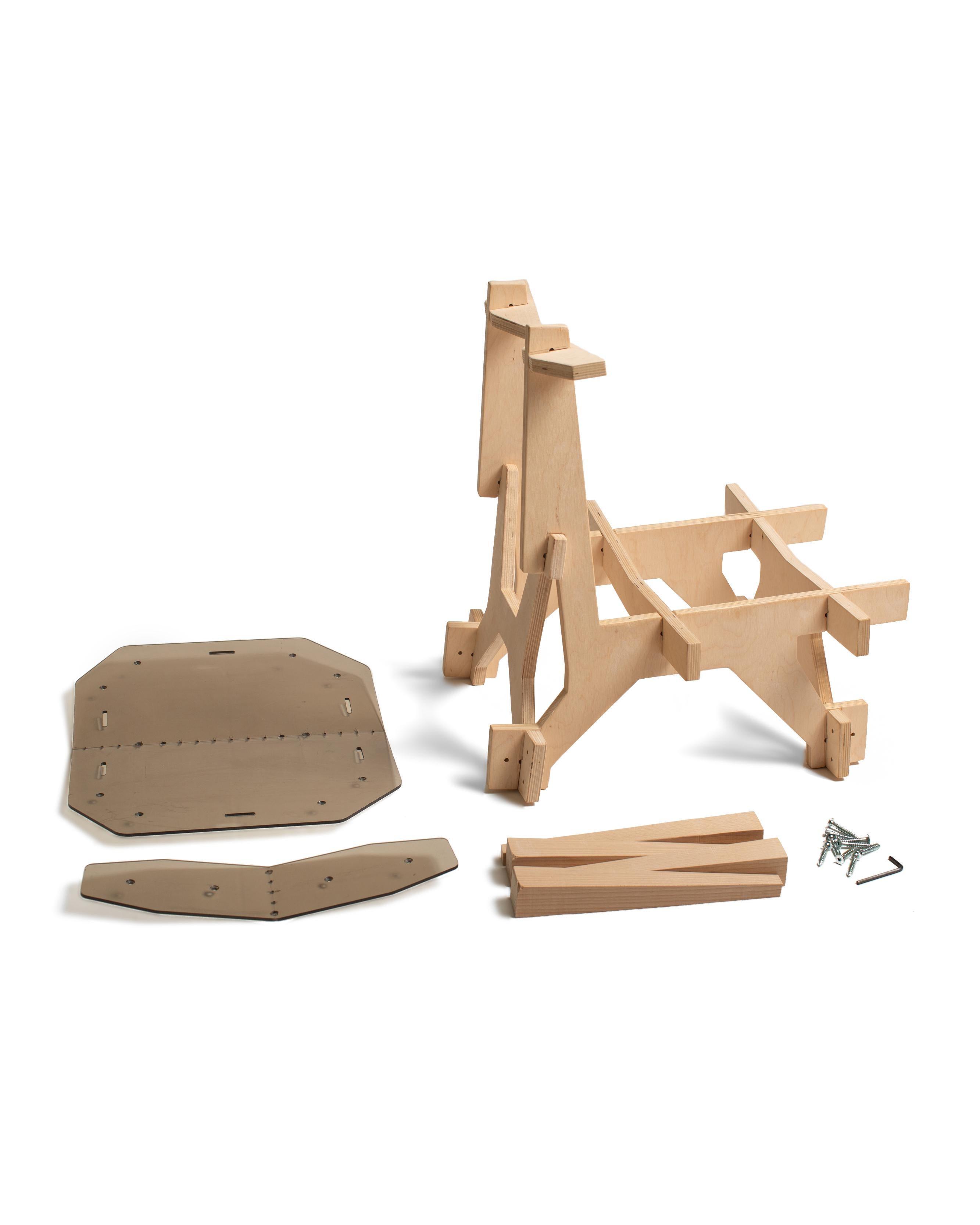 Lese chair, an unique flat-packed sculptured object For Sale at 1stDibs