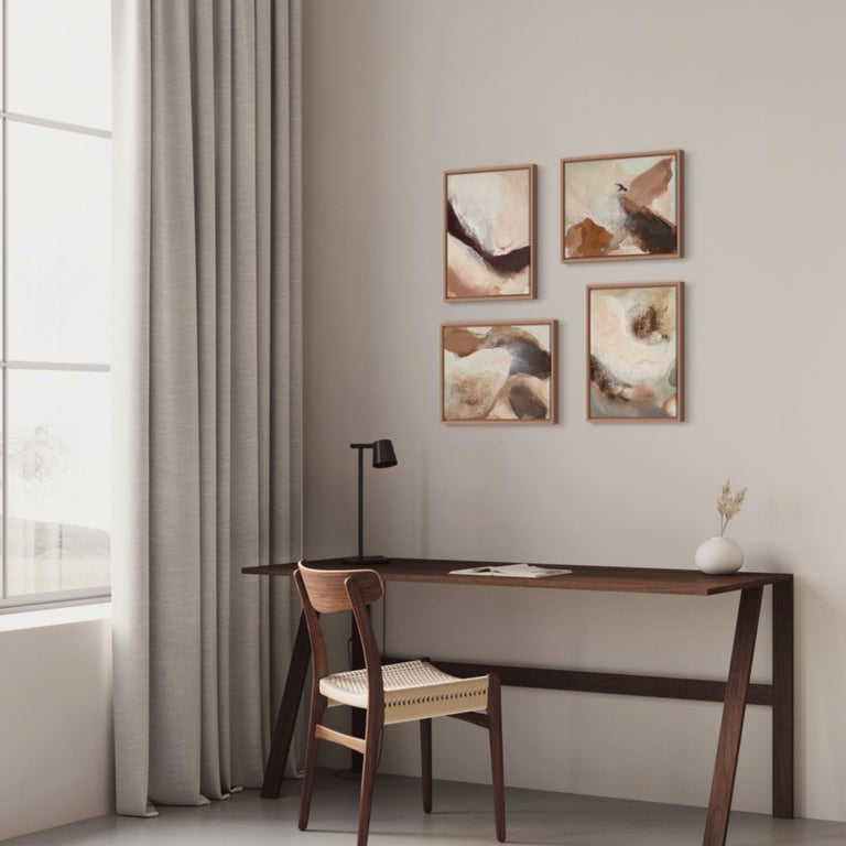 Lesia Danilina - Beige feelings Quadriptych For Sale at 1stDibs