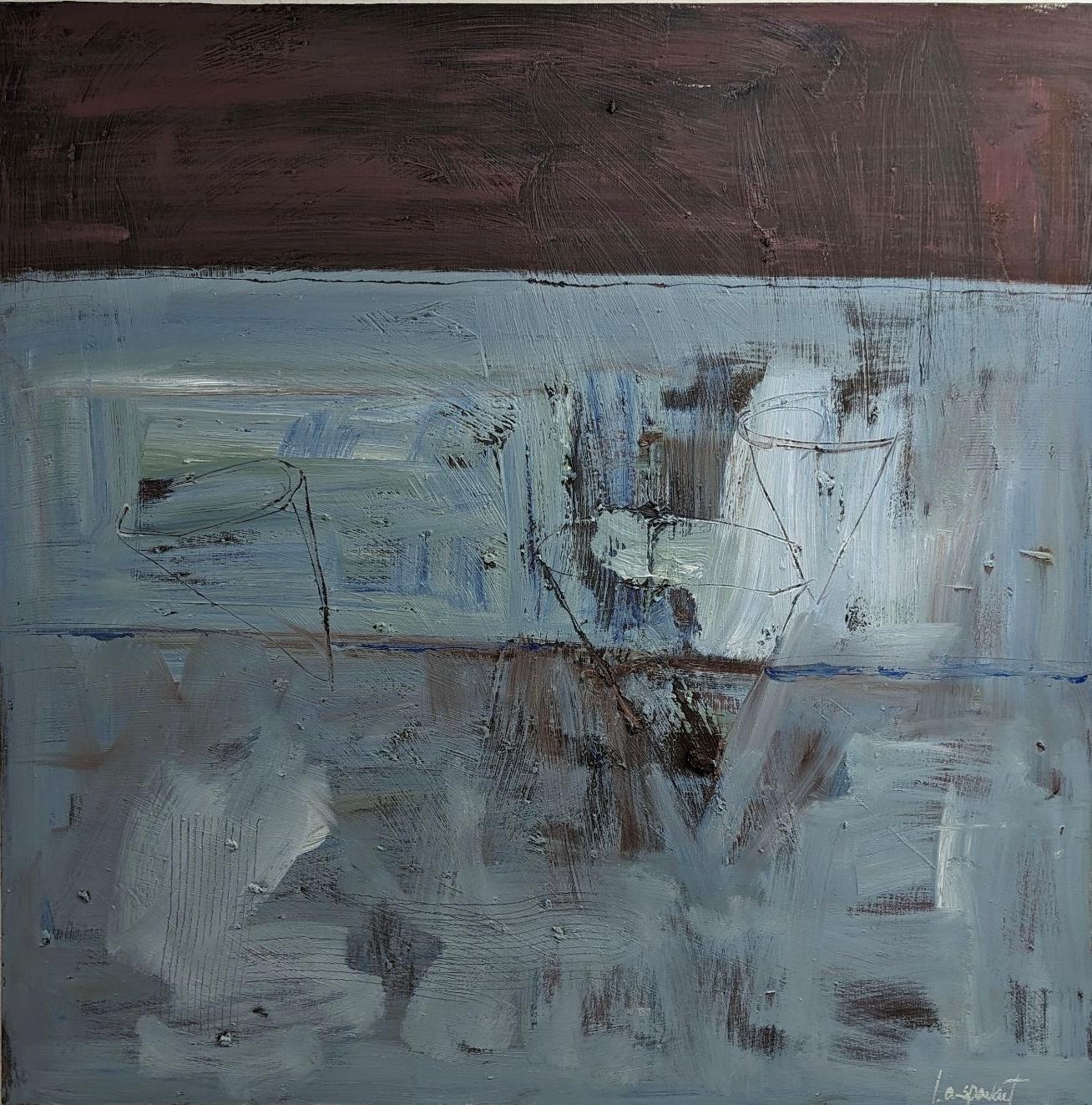 Lesley Anne Spowart - "5 Orange Trees" by Lesley - Blue, Orange, and ...