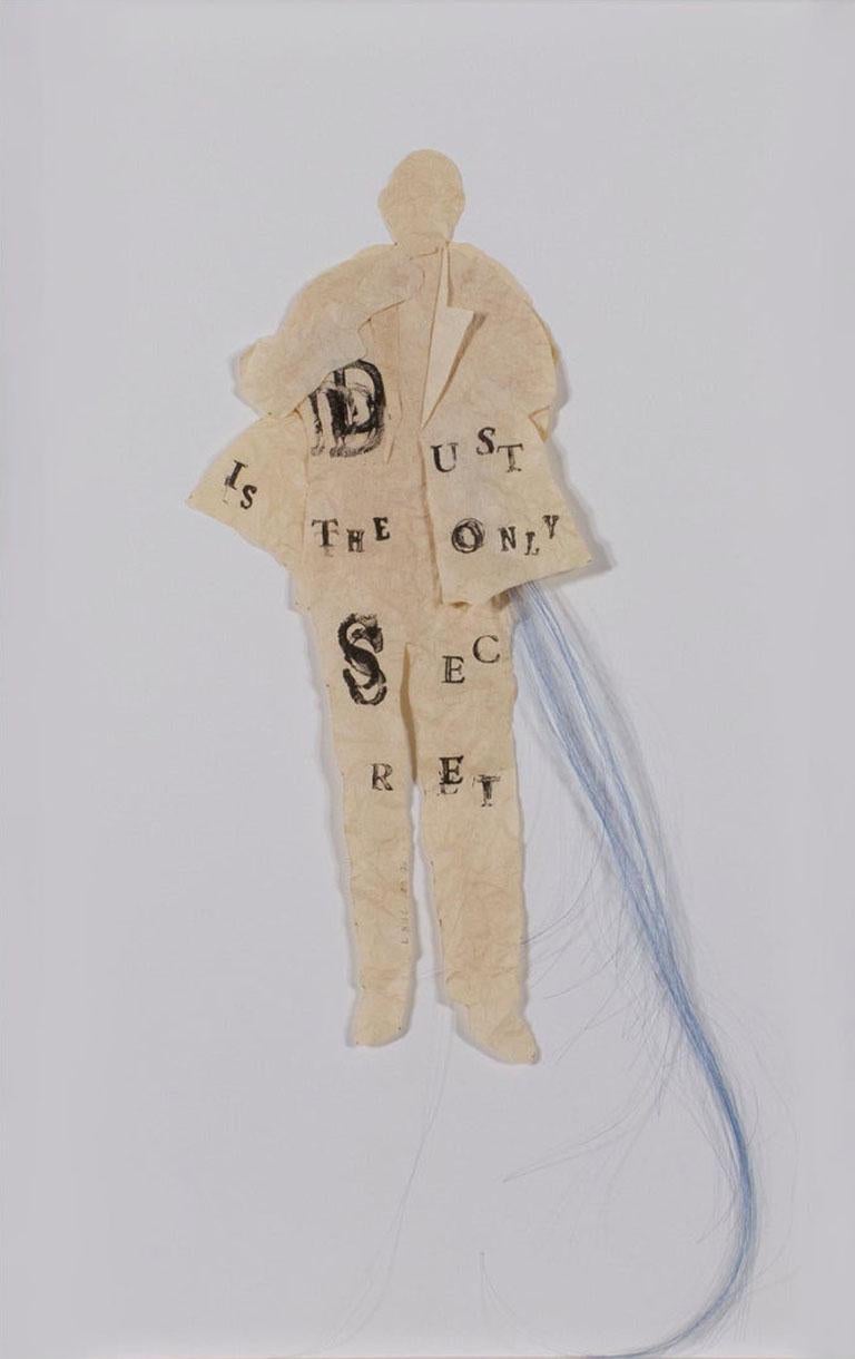 Lesley Dill - "Listen (Dust is the Only Secret), " Mixed Media signed ...