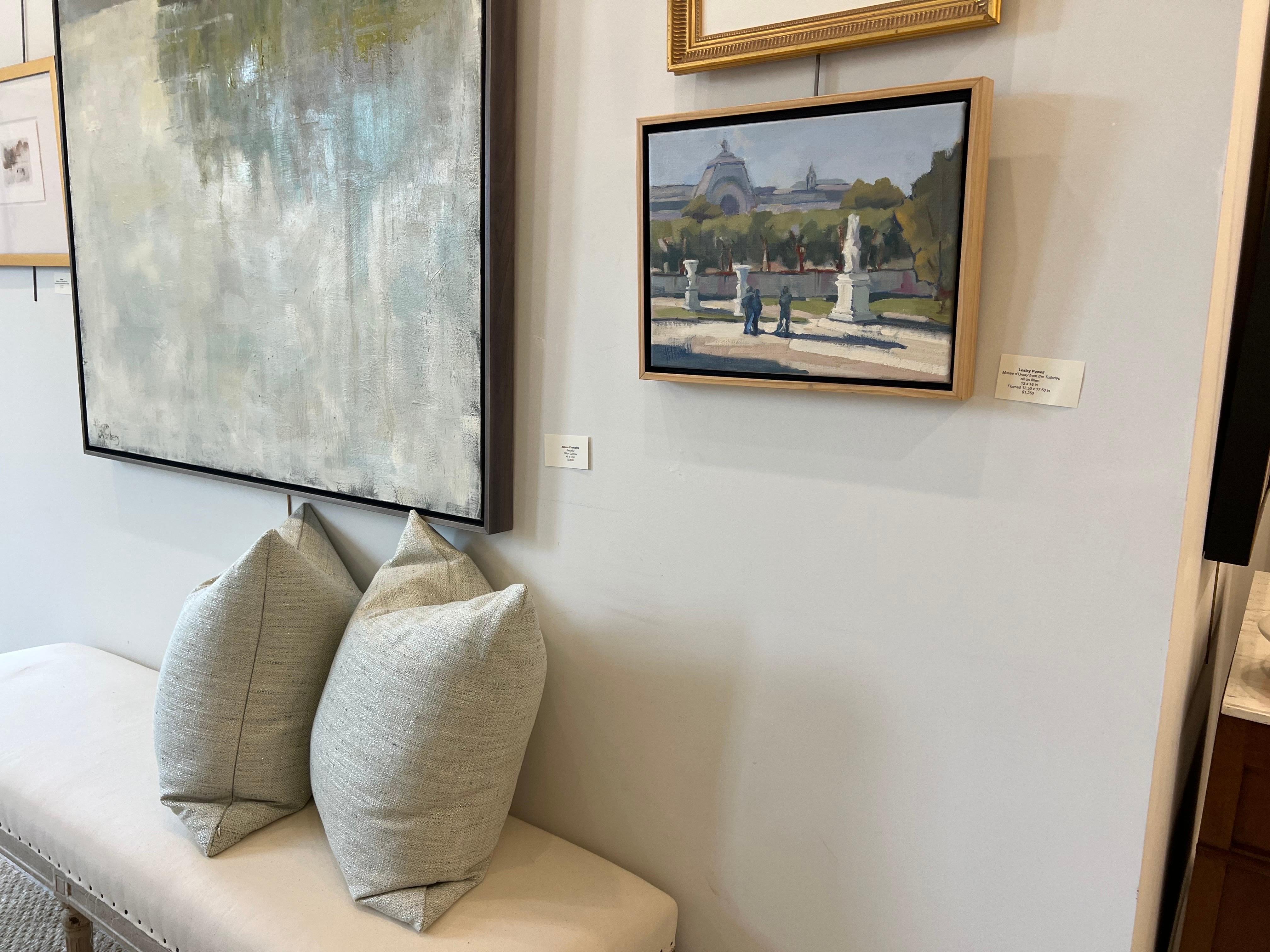 Lesley Powell - Musee d'Orsay from the Tuileries by Lesley Powell, Oil ...