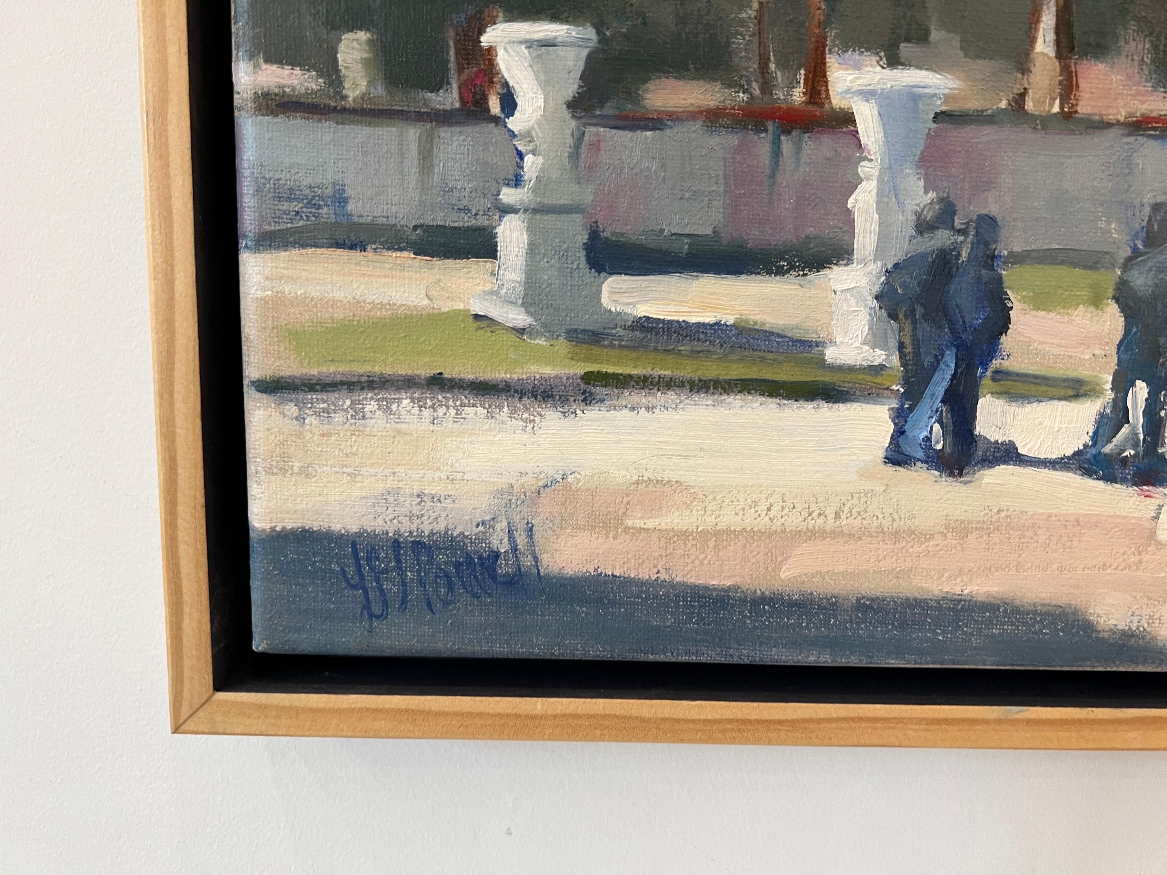 Lesley Powell - Musee d'Orsay from the Tuileries by Lesley Powell, Oil ...
