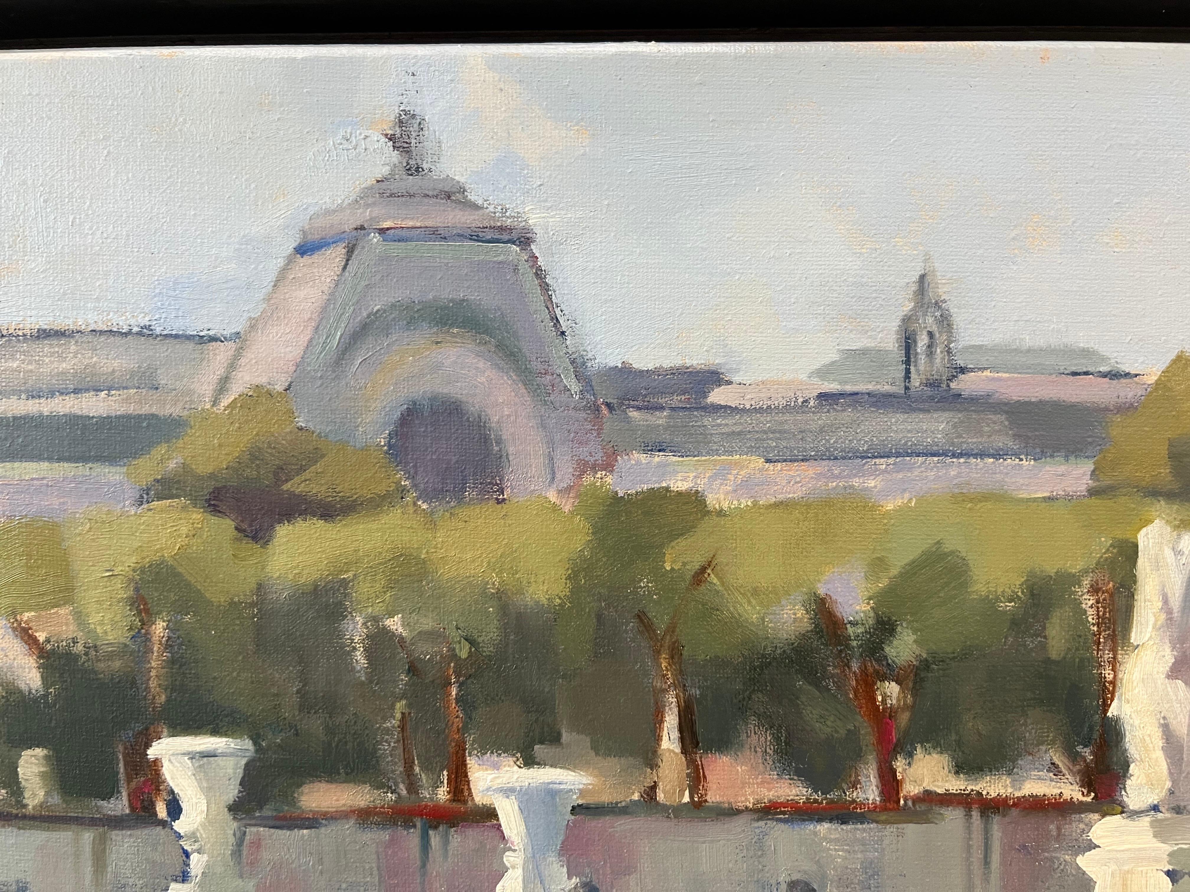 Lesley Powell - Musee d'Orsay from the Tuileries by Lesley Powell, Oil ...