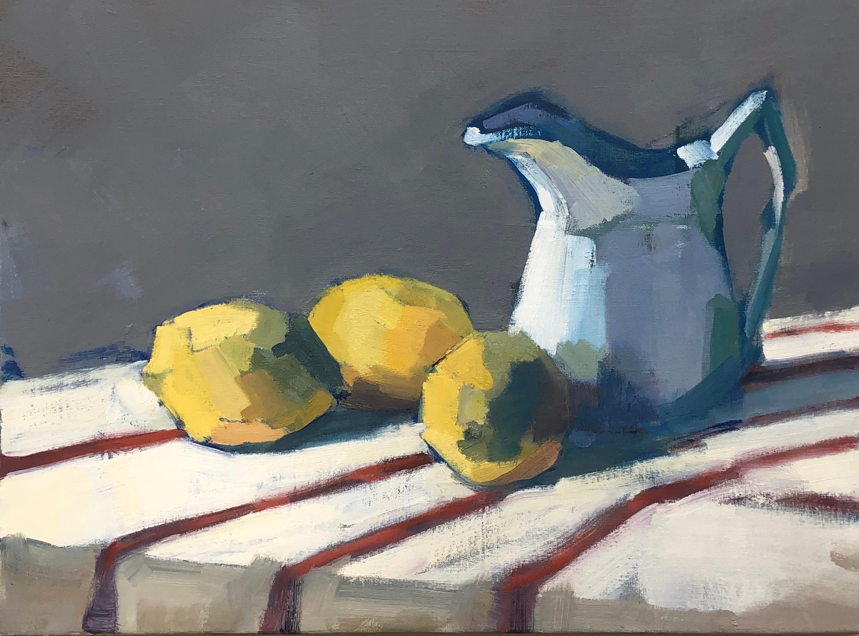 Lesley Powell - Three Lemons and Creamer by Lesley Powell, Small ...
