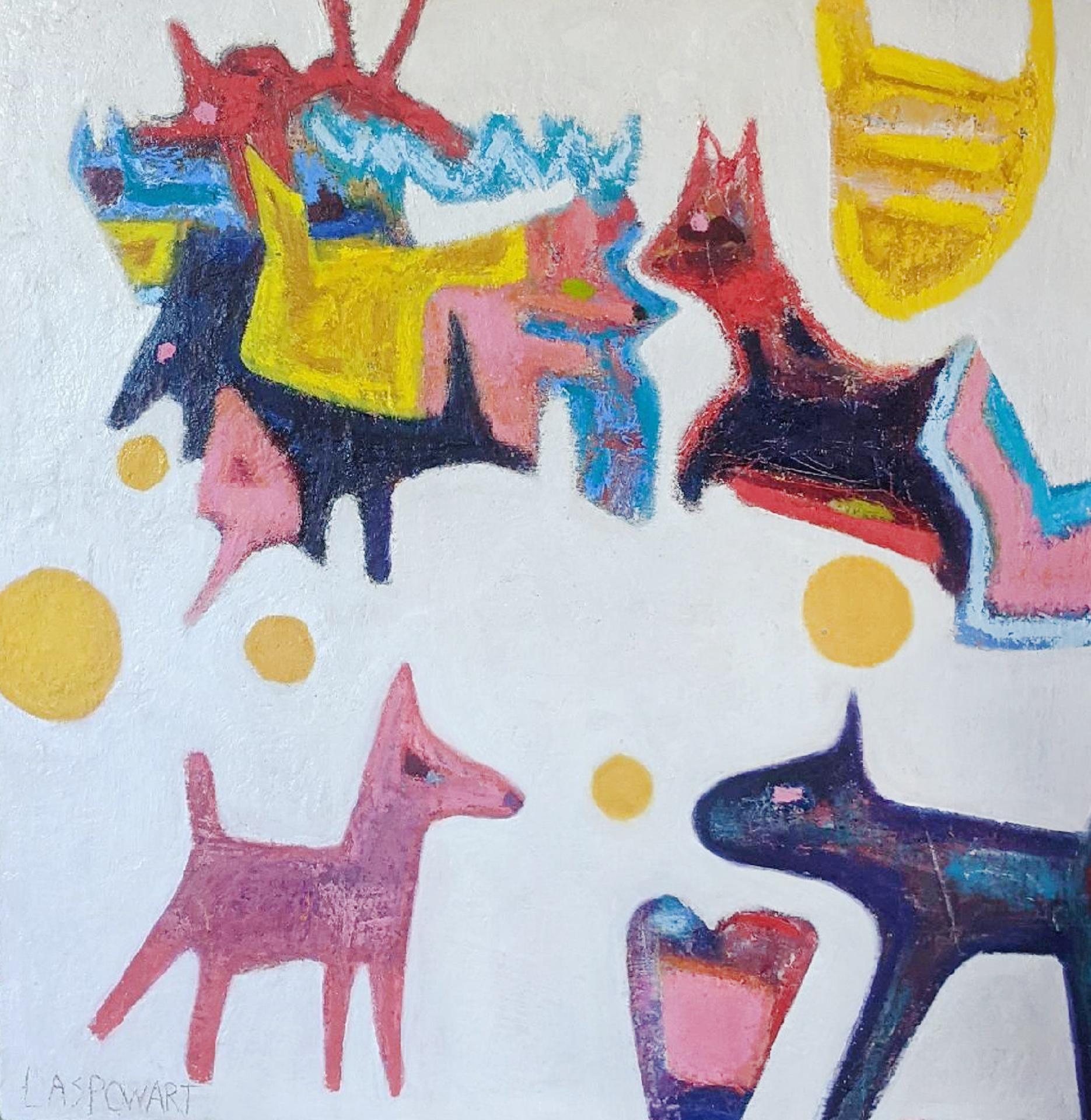 Hunt Slonem - Blues Again For Sale at 1stDibs