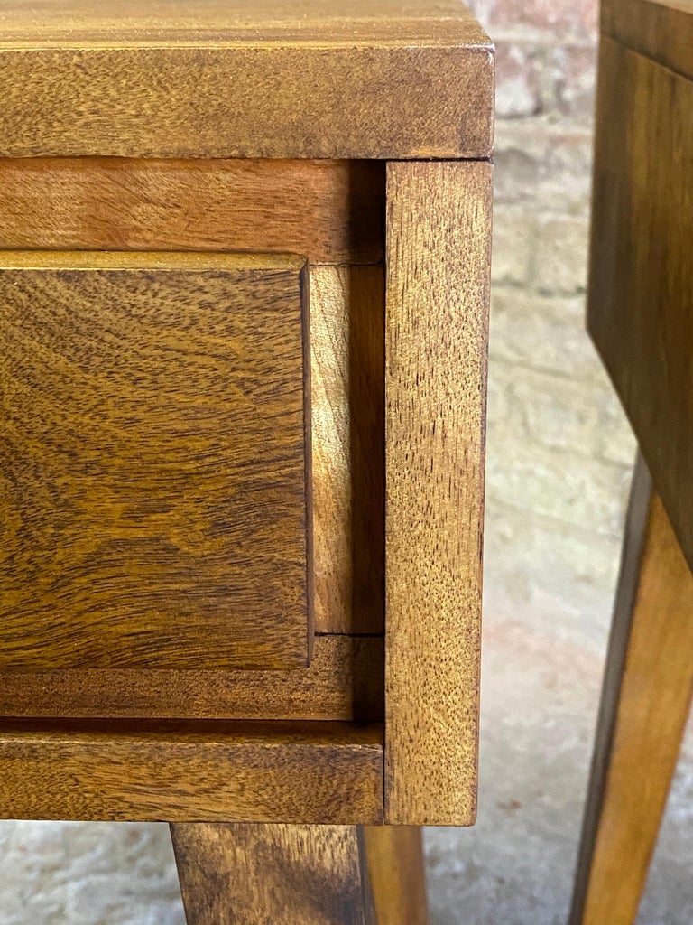 Leslie Diamond for Conant Ball American Modern Maple End Tables For ...