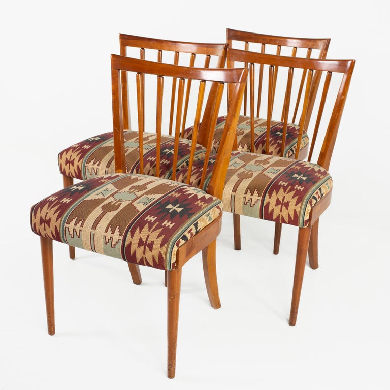 Leslie Diamond for Conant Ball Style Mid Century Dining Chairs, Set of ...