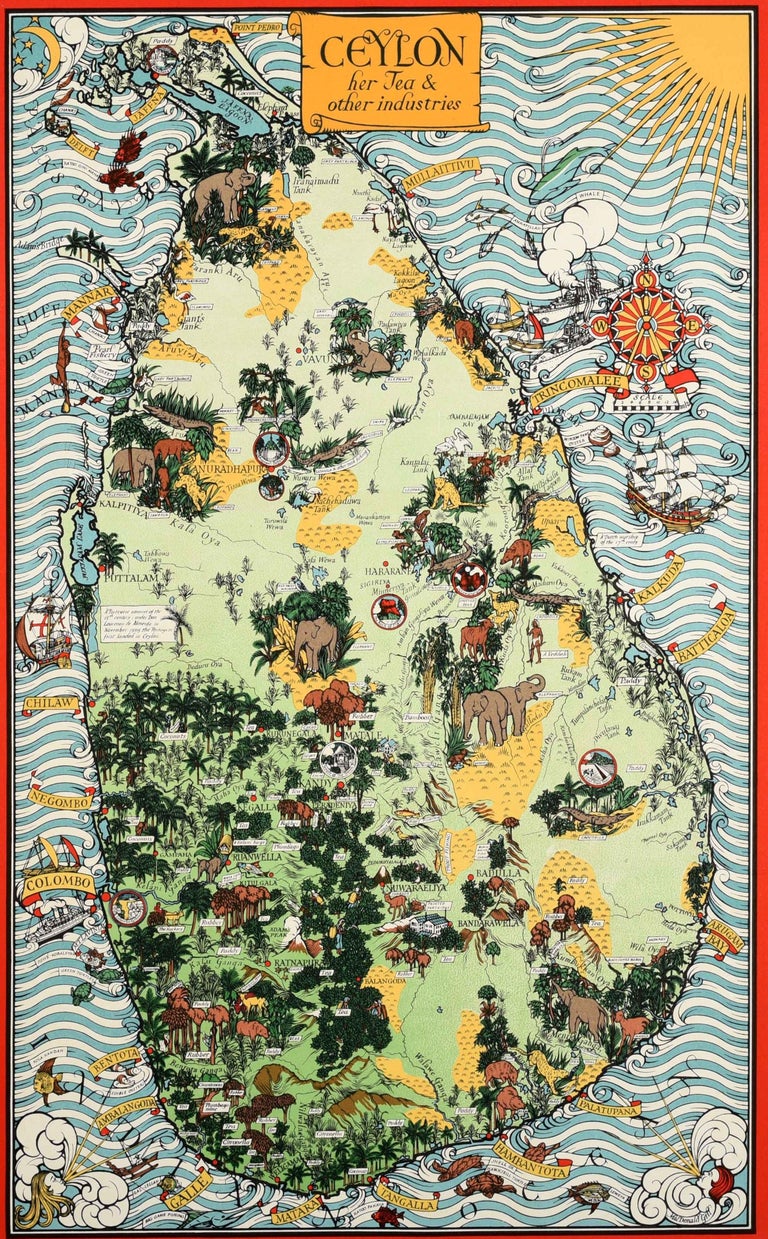 "Leslie MacDonald ""Max"" Gill" - Original Vintage Pictorial Map Poster ...