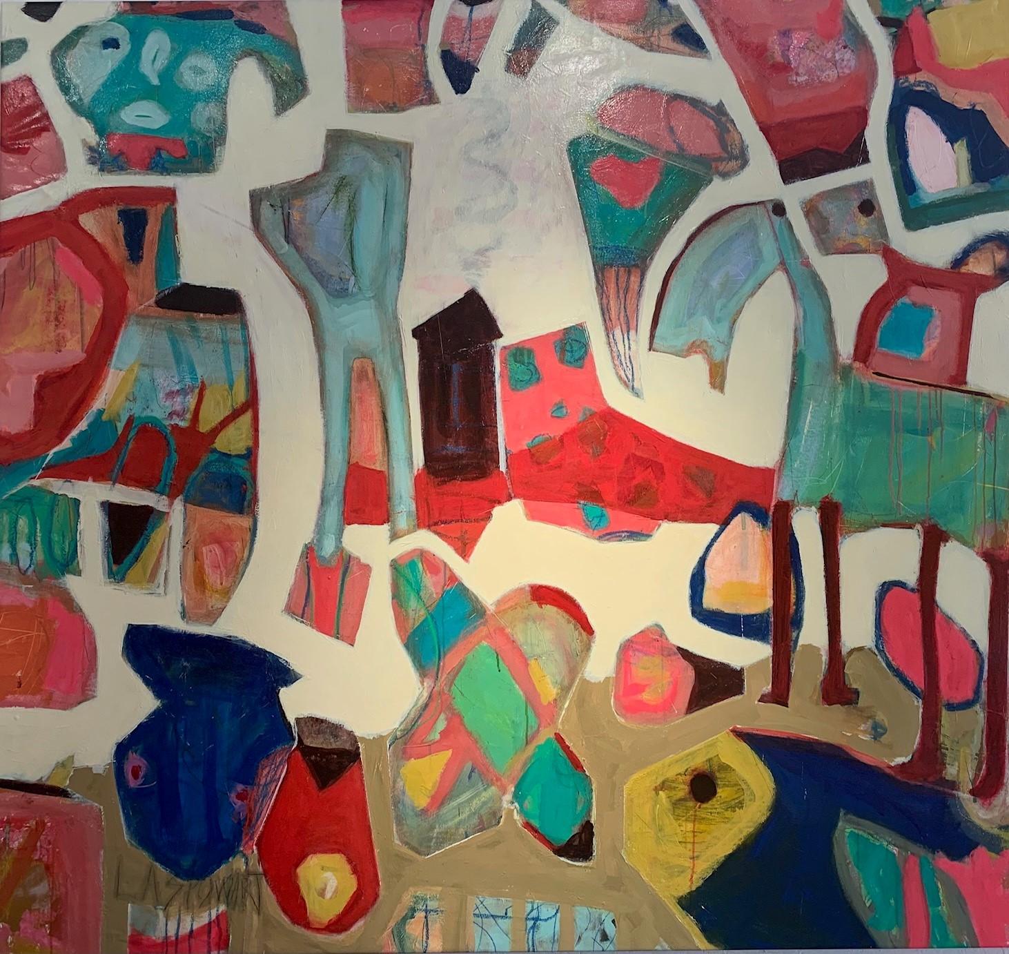 Grzegorz Radecki - Pink on Black - Series Blobs - Colourful Expression ...