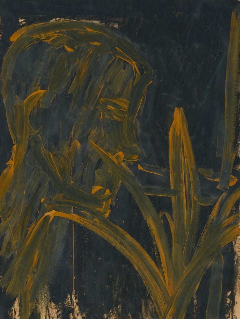 Lester Johnson - La tête avec la plante En vente sur 1stDibs