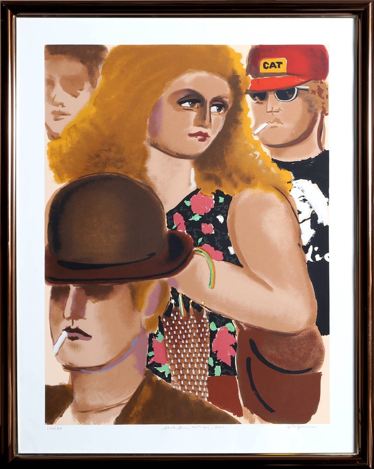 Lester Johnson - Street Scene For Sale at 1stDibs